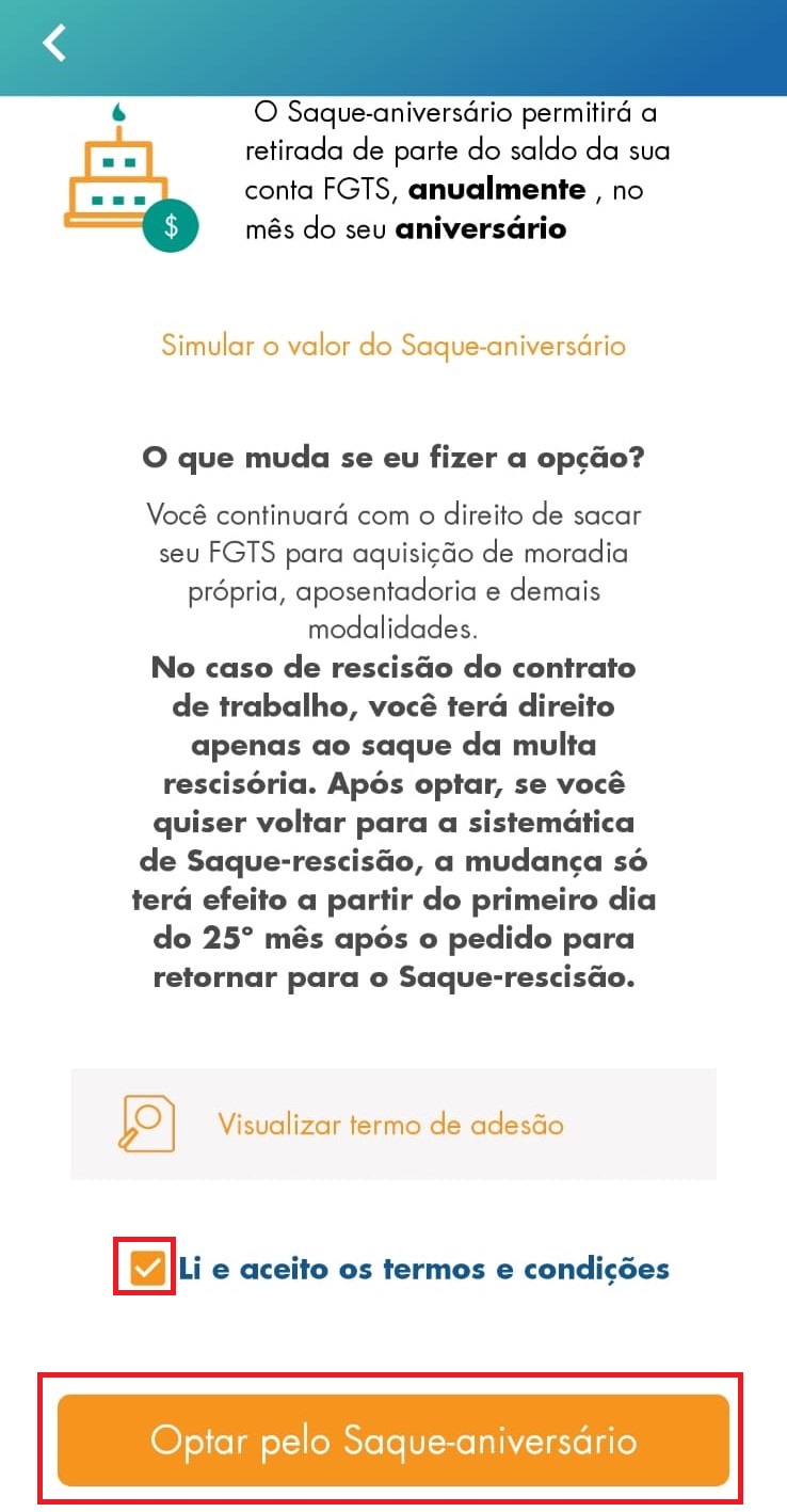 Comparativo para escolher saque-rescisão ou saque-aniversário